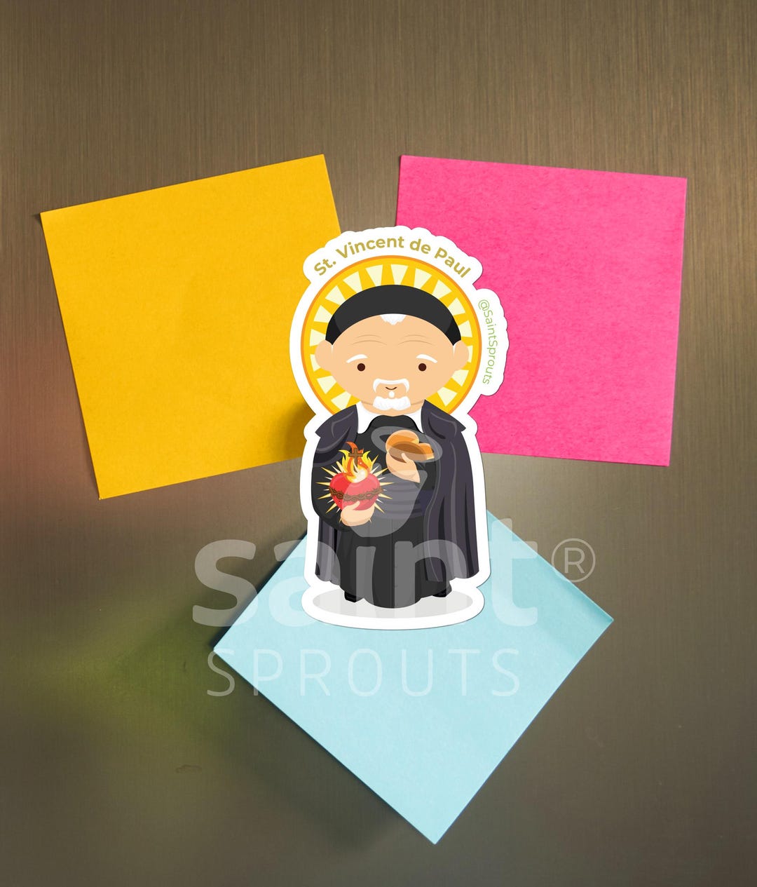 St. Vincent De Paul Magnet | Catholic Saint of Charity and Service ...