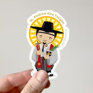 St. Andrew Kim Taegon Sticker Catholic Gifts for Teens Catholic ...