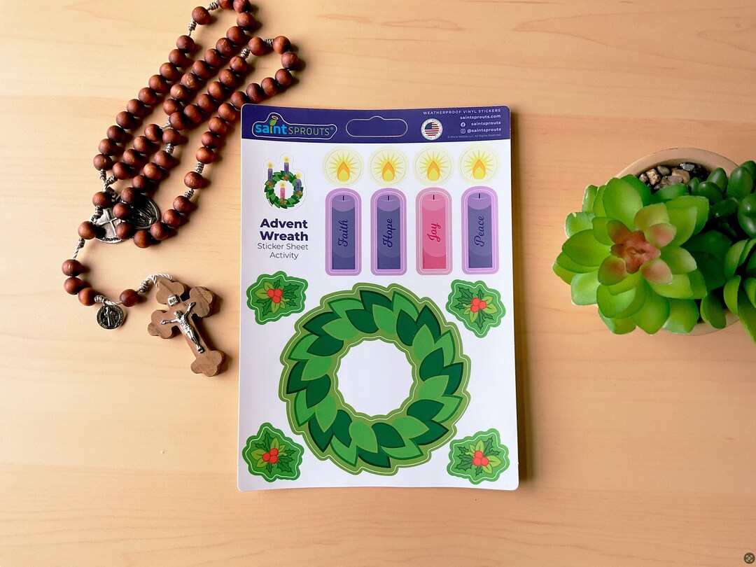 Advent Stickers Sheet Advent Season Stickers Advent Wreath Advent ...
