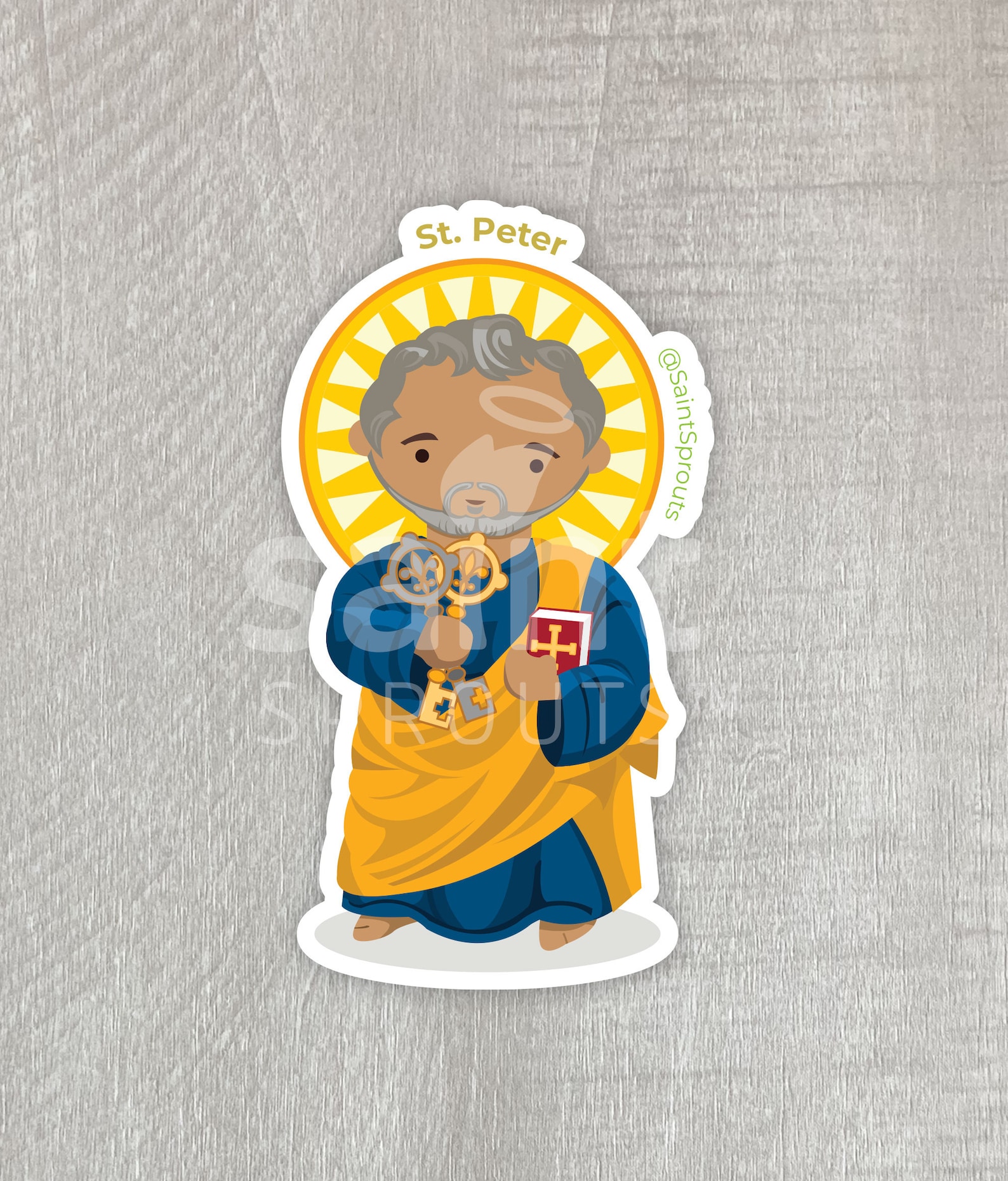 St. Peter Sticker | Catholic First Pope | Keys of Heaven Apostle ...