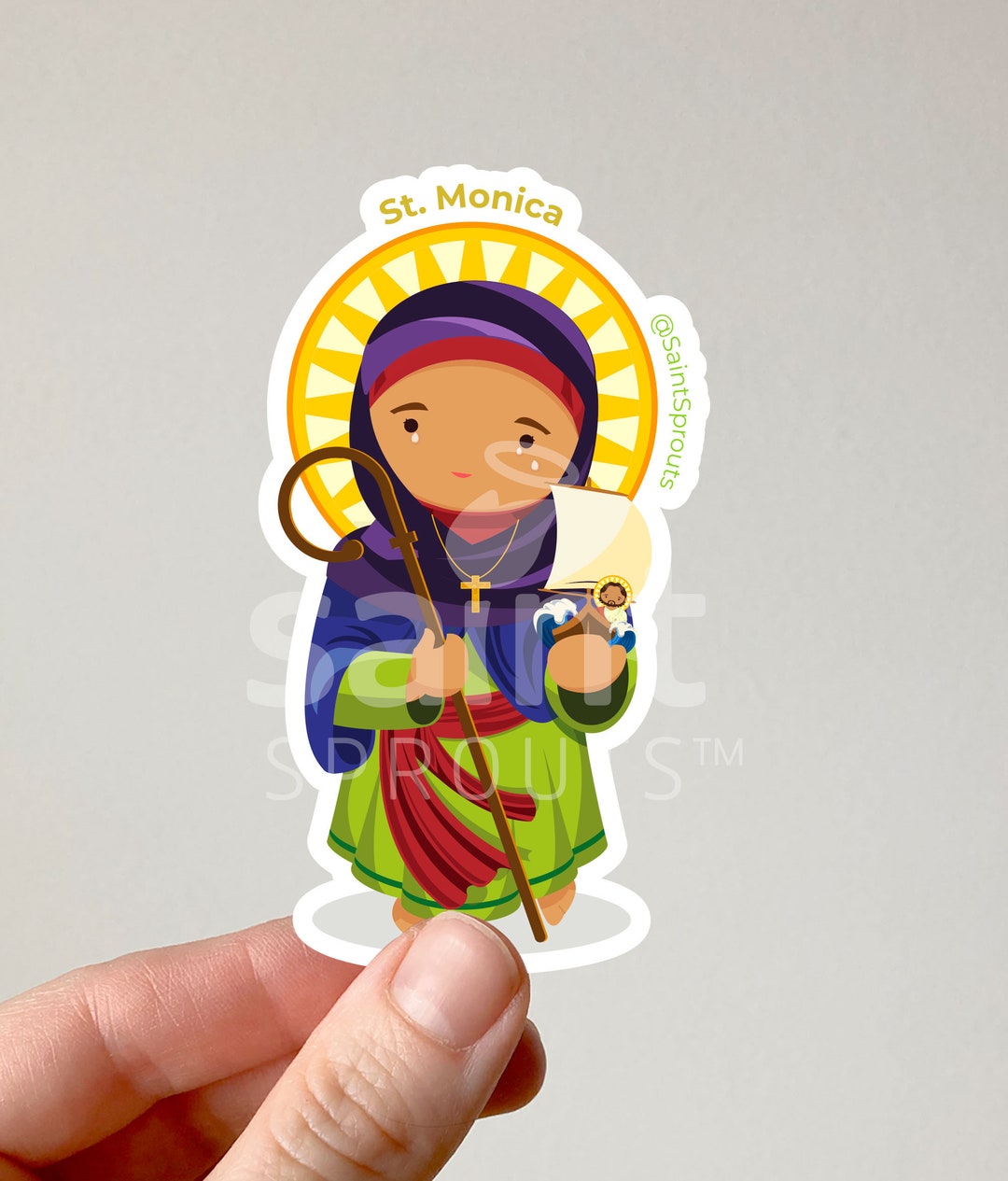 St. Monica Sticker Catholic Gifts for Teens Catholic Confirmation ...