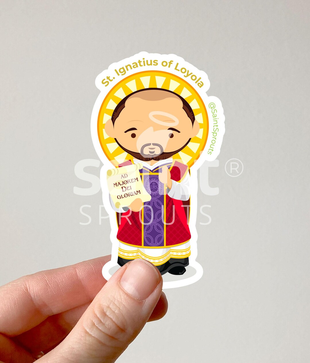 St. Ignatius of Loyola Sticker | Jesuit Founder | Spiritual Exercises ...