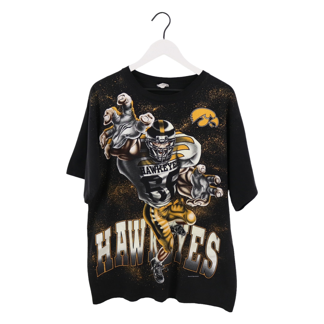 Iowa Hawkeyes Football Vintage 90s T-shirt - Etsy