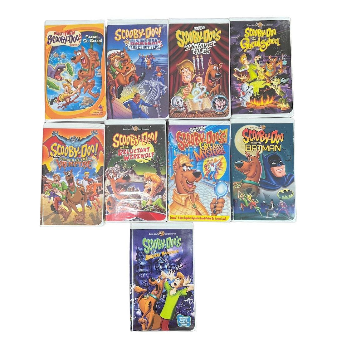 Scooby Doo VHS Lot of 8 Different Titles Warner Brothers Cartoon ...
