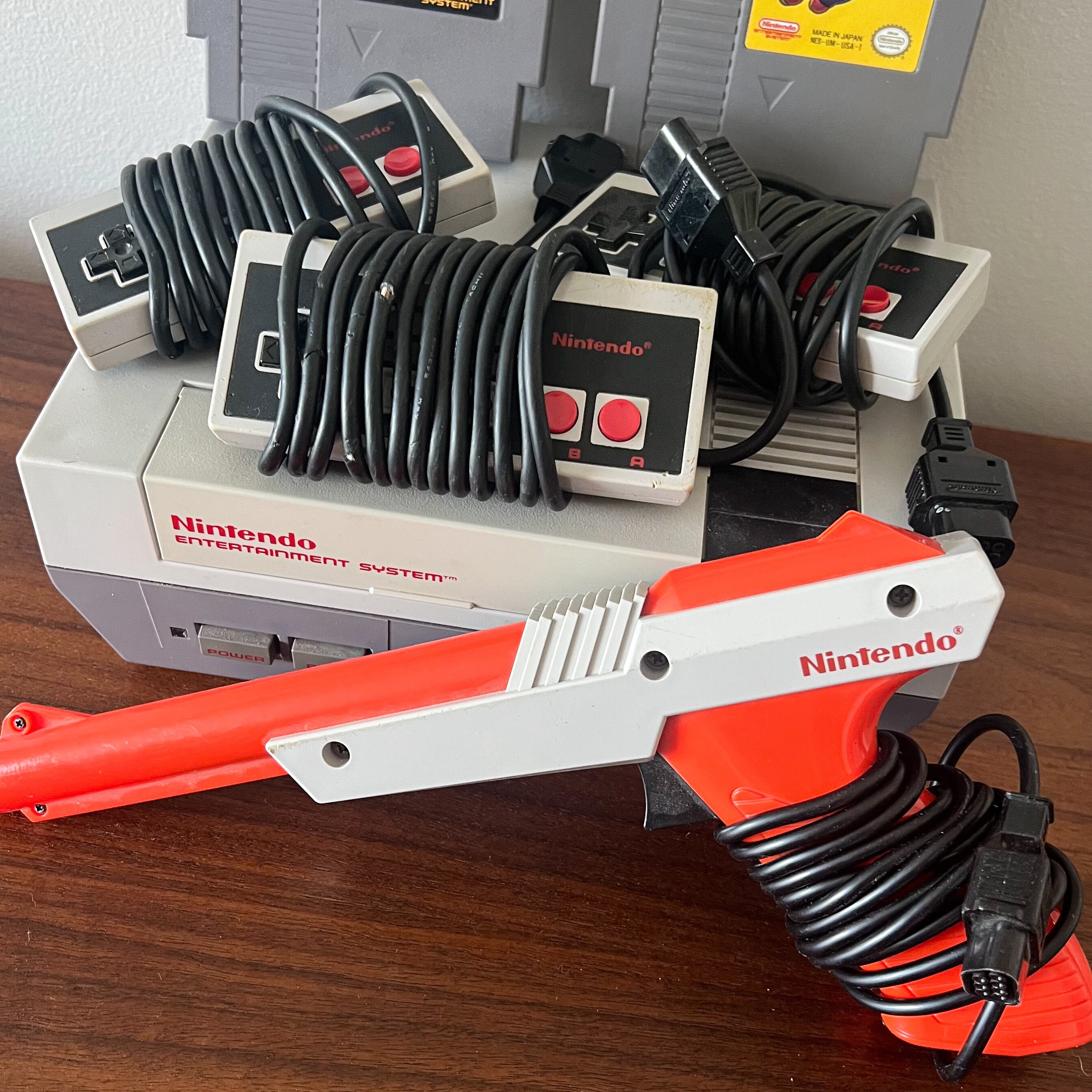 Nintendo NES Original System Bundle W/ Super Mario 3 Duck Hunt 3 ...