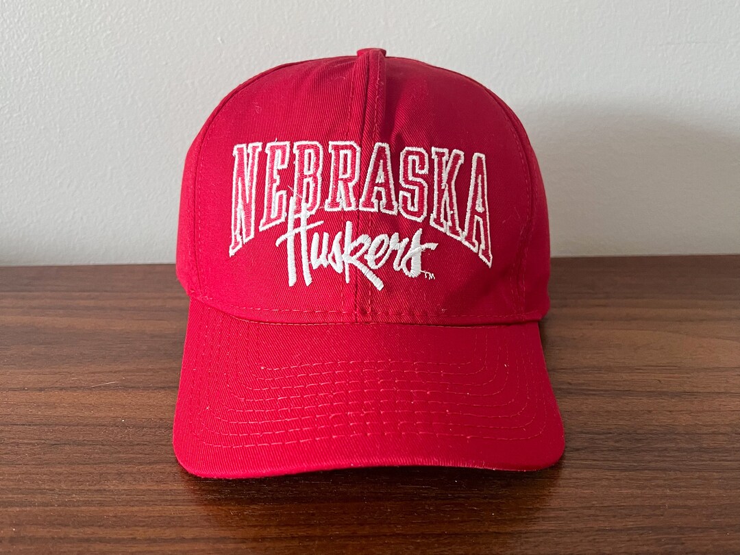 Vintage Nebraska Cornhuskers Hat Red 90s Made in USA One Size - Etsy