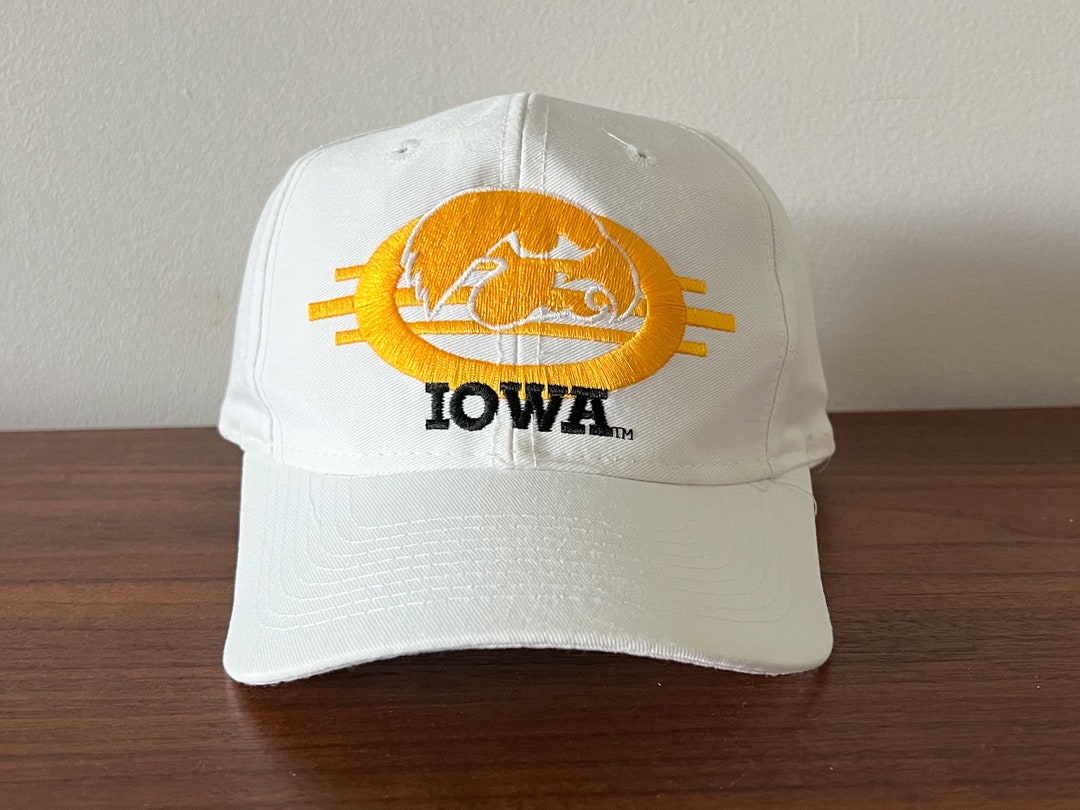 Vintage Iowa Hawkeyes Hat 90s White Snapback One Size - Etsy