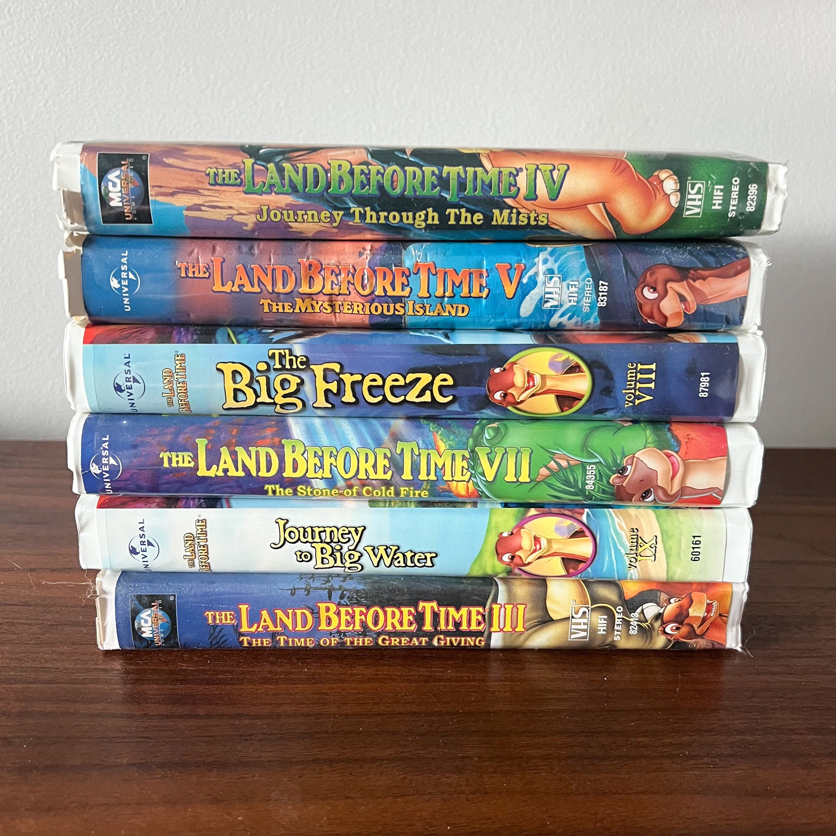 The Land Before Time Lot of 6 VHS Movie Set Mixed Kids Animation - Etsy
