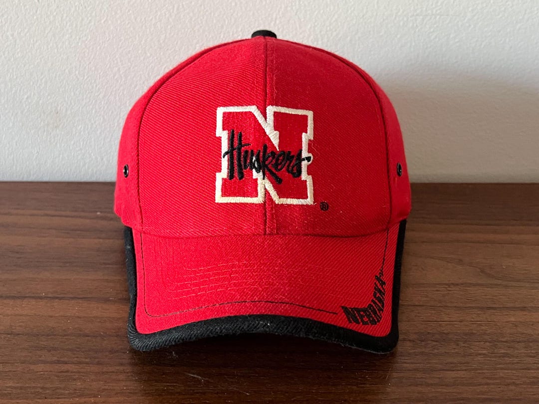 Vintage Nebraska Cornhuskers Hat Logo Athletic Red Strap Back One Size ...
