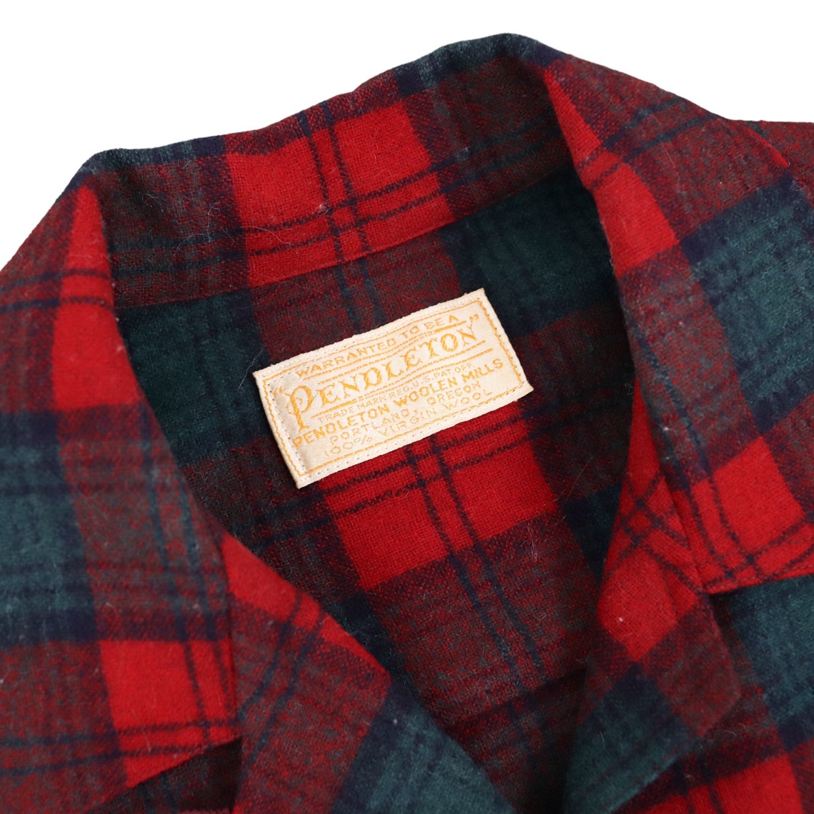 Pendleton Vintage 1950s Womens Wool Tartan Plaid Blouse Shirt - Etsy