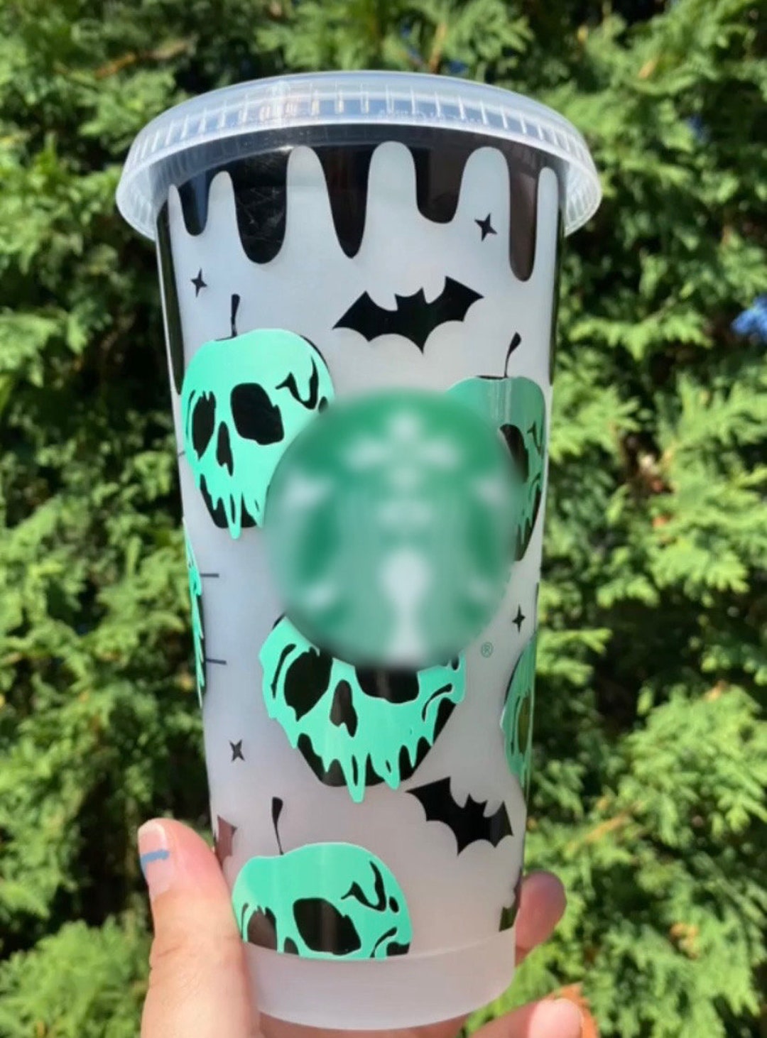 Poison Apple 24oz Starbucks Venti Cold Cup | Halloween Cup | Reusable ...