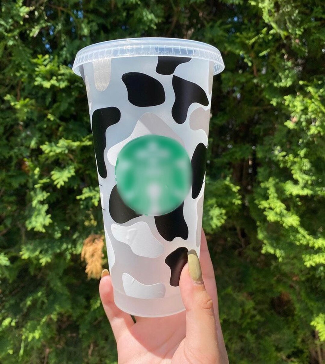 Cow Print Starbucks Venti Cold Cup: Personalized Reusable Cup - Etsy