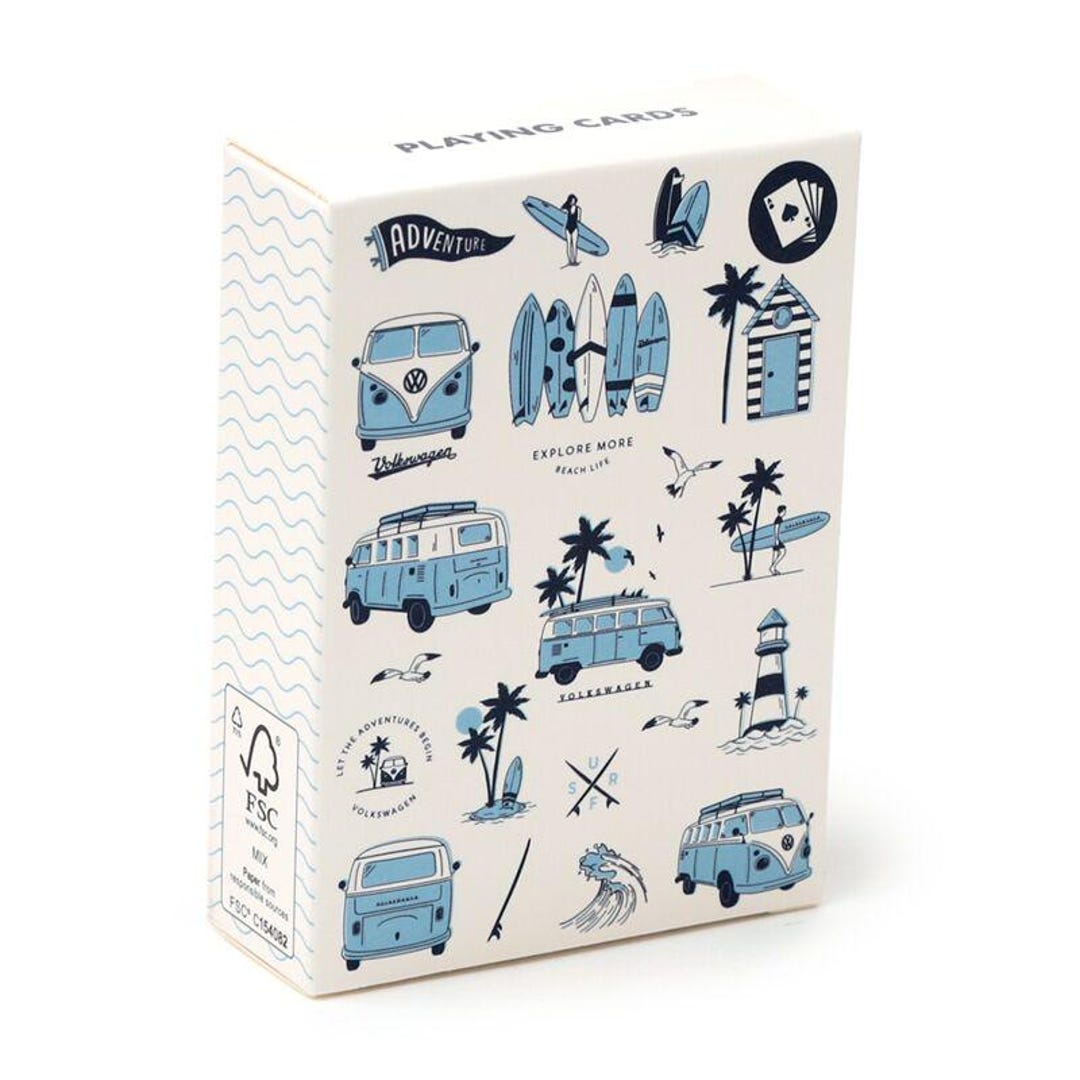 Volkswagen VW T1 Camper Campervan Transporter Bus Standard Playing Card ...