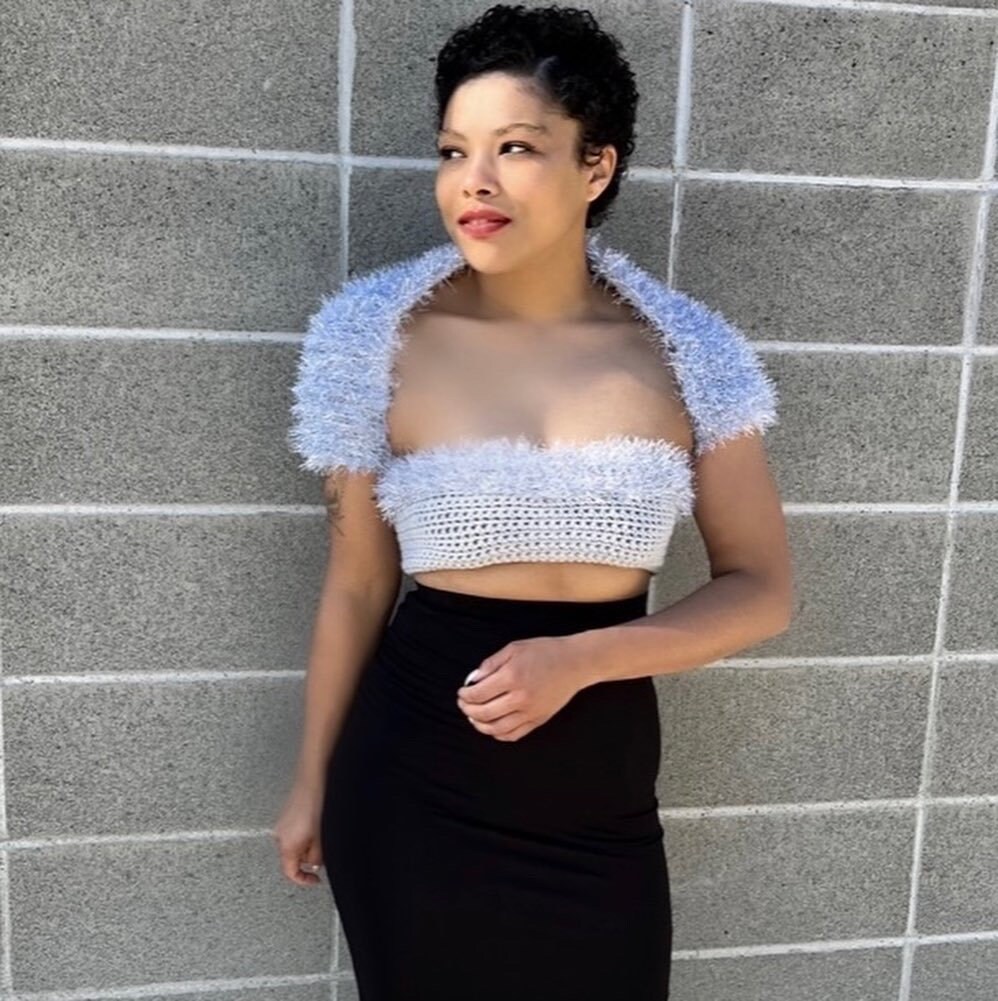 Crochet PATTERN: Easy Tinsel Town Shrug Sleeves Cardigan With Fur Fuzzy ...