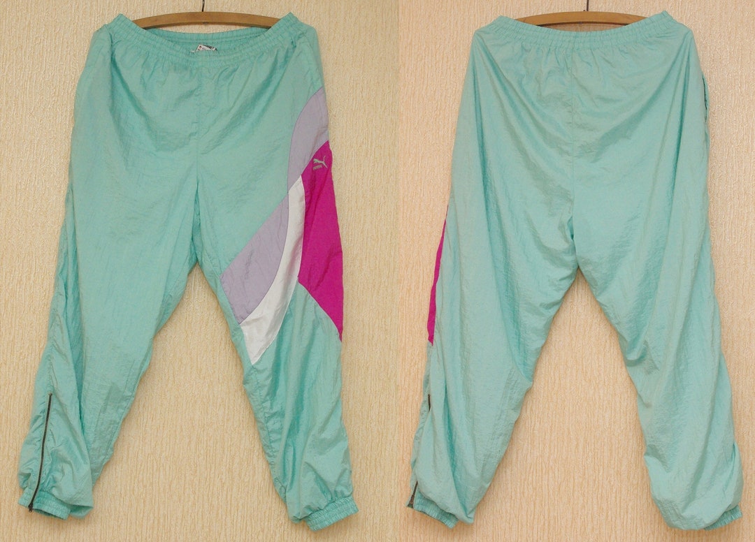 Large Size Vintage PUMA Track Pants 90s Retro Sport Style Training ...