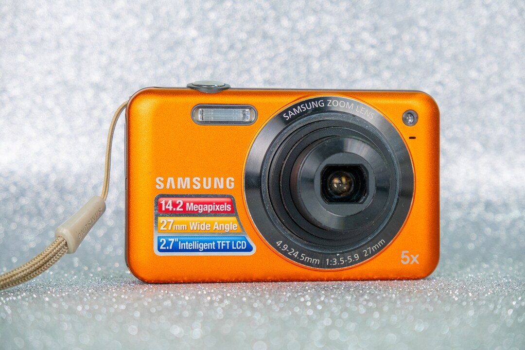 Samsung ES75 - Y2k Digicam CCD - 14.2 Mp - Orange - Fully Working ...