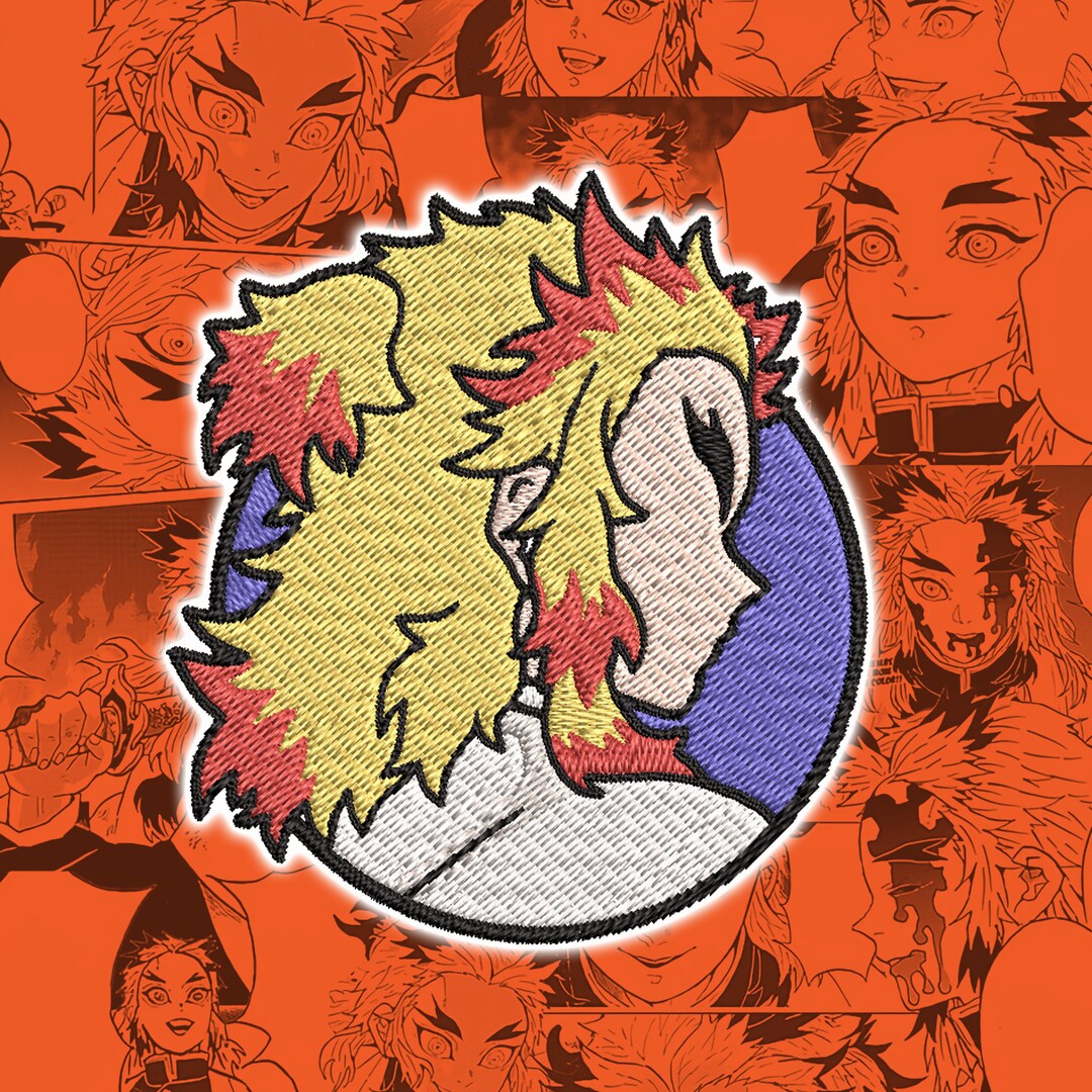 Anime Embroidery Design Fire Breathing Slayer - Etsy