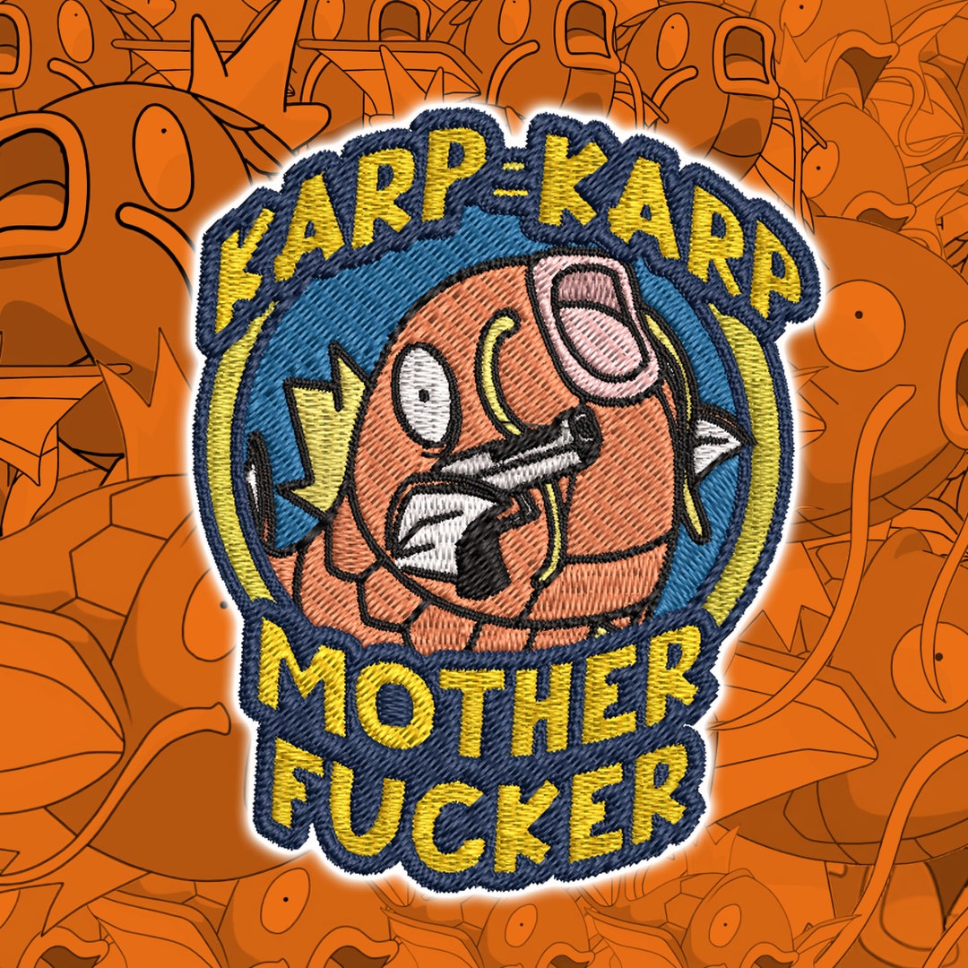 Anime Embroidery Design Videogame Karp-karp Fish Monster - Etsy