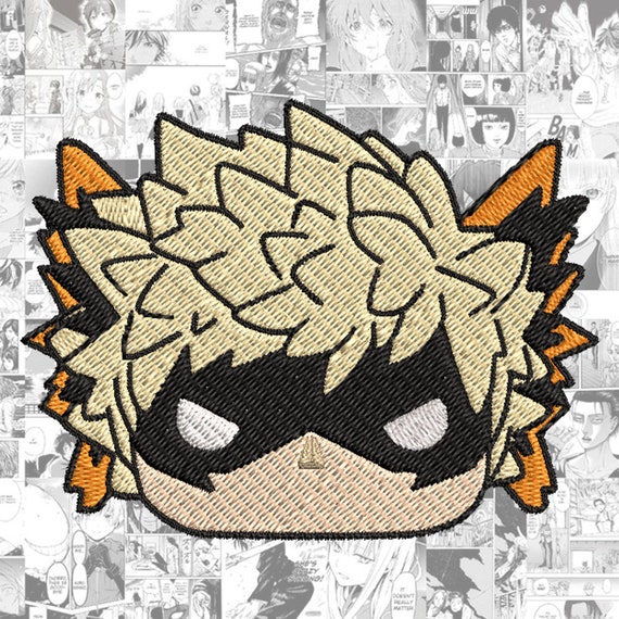 Anime Embroidery Design Explosion Bomb Hero | Etsy