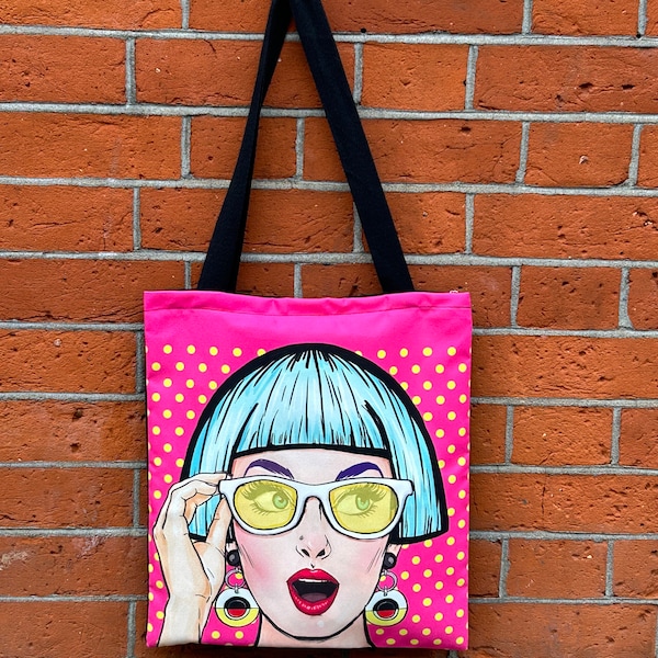 Funky Tote Bag - Etsy