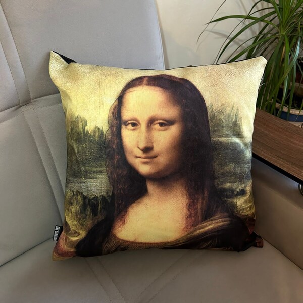 Mona Lisa Pillow - Etsy UK