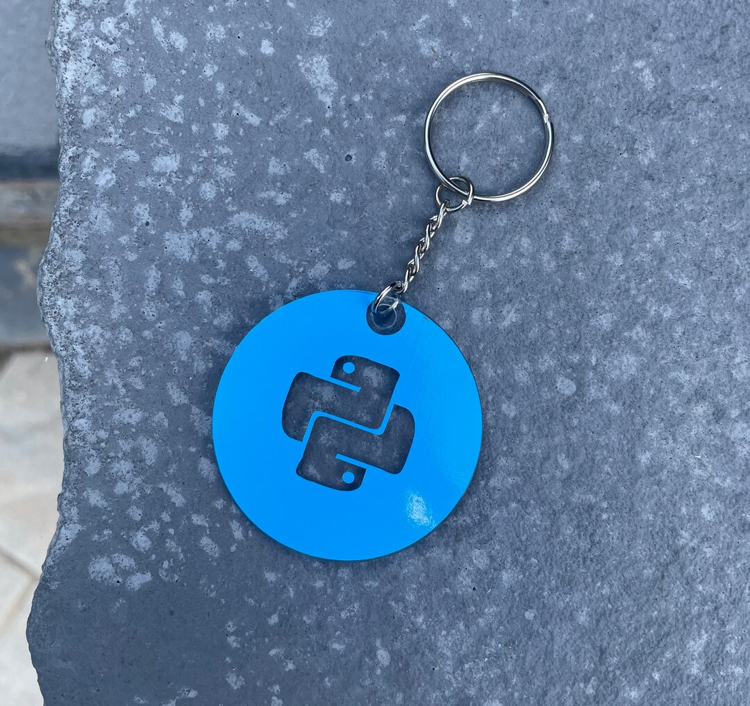 Python Program Keychain - Etsy