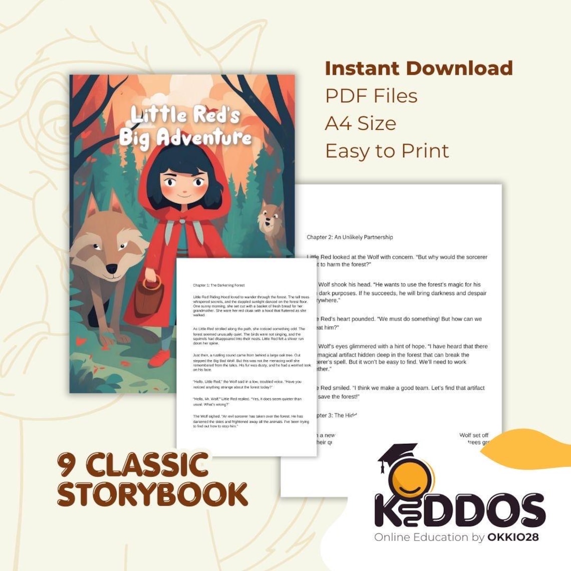 9 CLASSIC Storybook - Kids Printable Storybook Book | Great Interaction ...