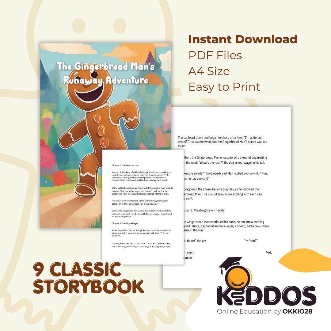 9 CLASSIC Storybook - Kids Printable Storybook Book | Great Interaction ...