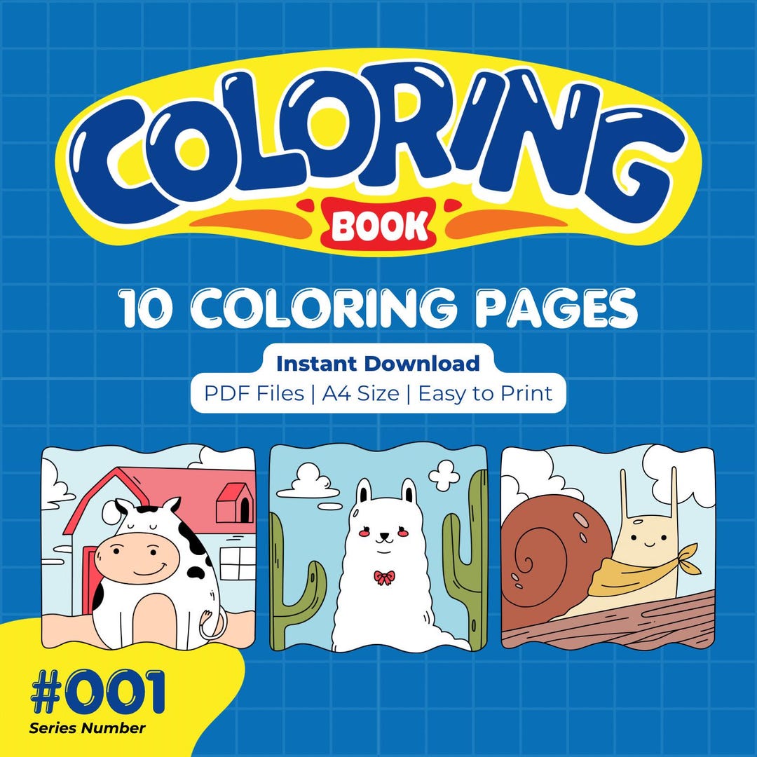 Series#001 - Kids Printable Coloring Book With Reference | Great Interaction With Kiddos ...