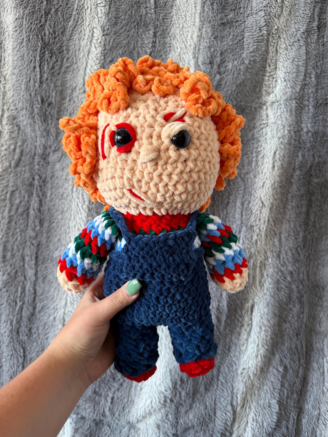 Crochet Chucky Good Guys Doll Plushie Amigurumi | Handmade Perfect for ...
