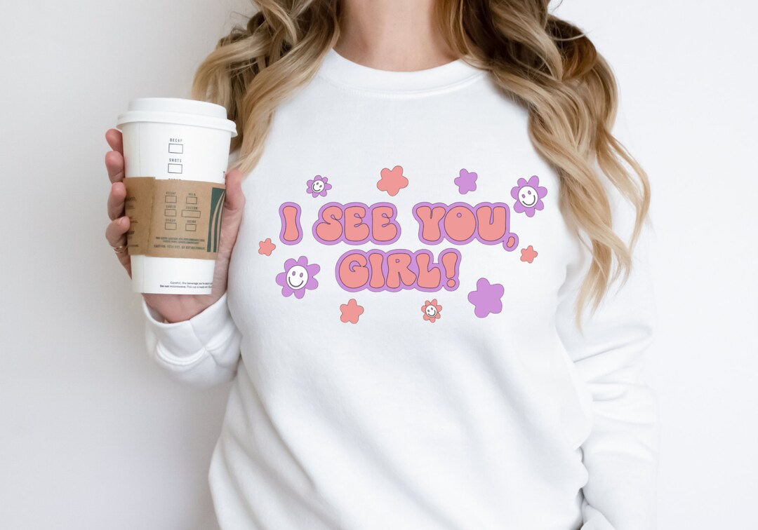 I See You Girl Shirt, Crop Top, Long Sleeve, Sweatshirt , Canvas Tote ...