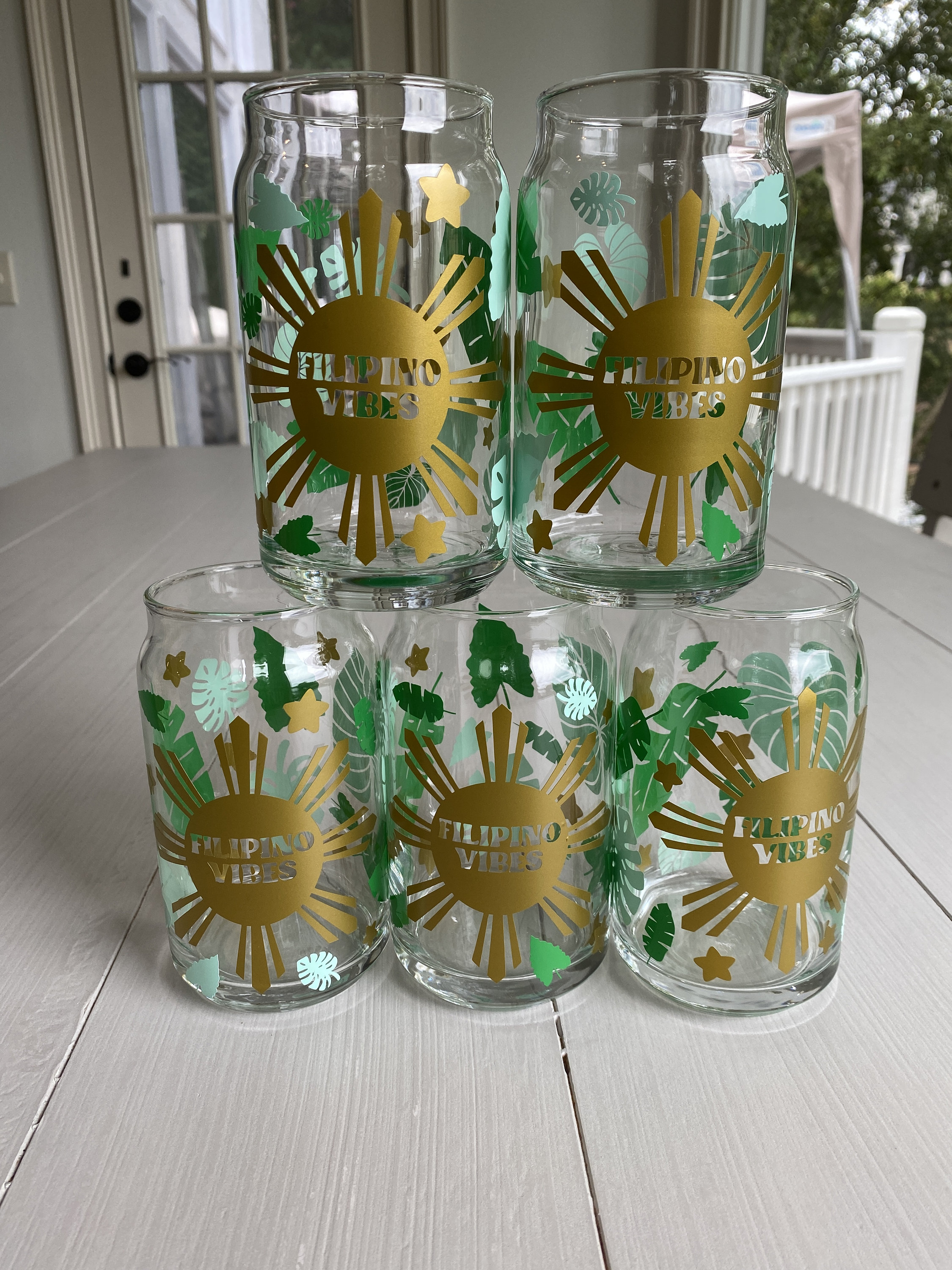 Magandang Araw or Filipino Vibes - Glass Can Cups - IN PERSON ONLY - Etsy