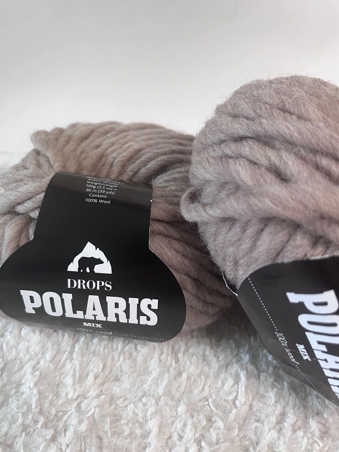 DROPS Polaris Extra Bulky Jumbo Super Chunky 14ply Smooth 100% Wool ...