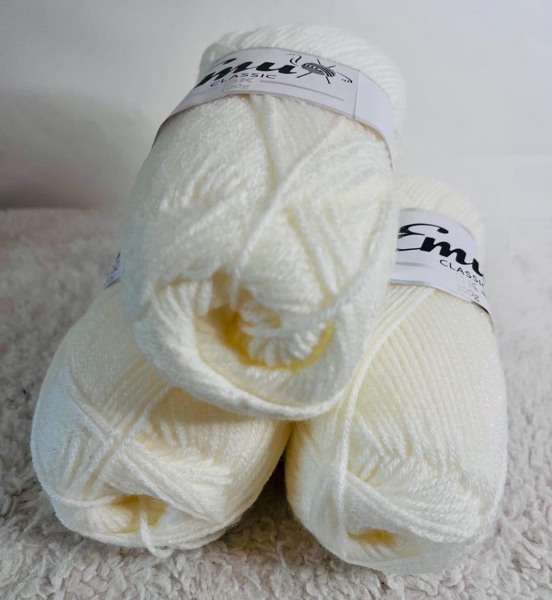 Emu Classic Double Knit 100g 3, 5, 10 Pack Set Crochet Amigurumi Yarn ...