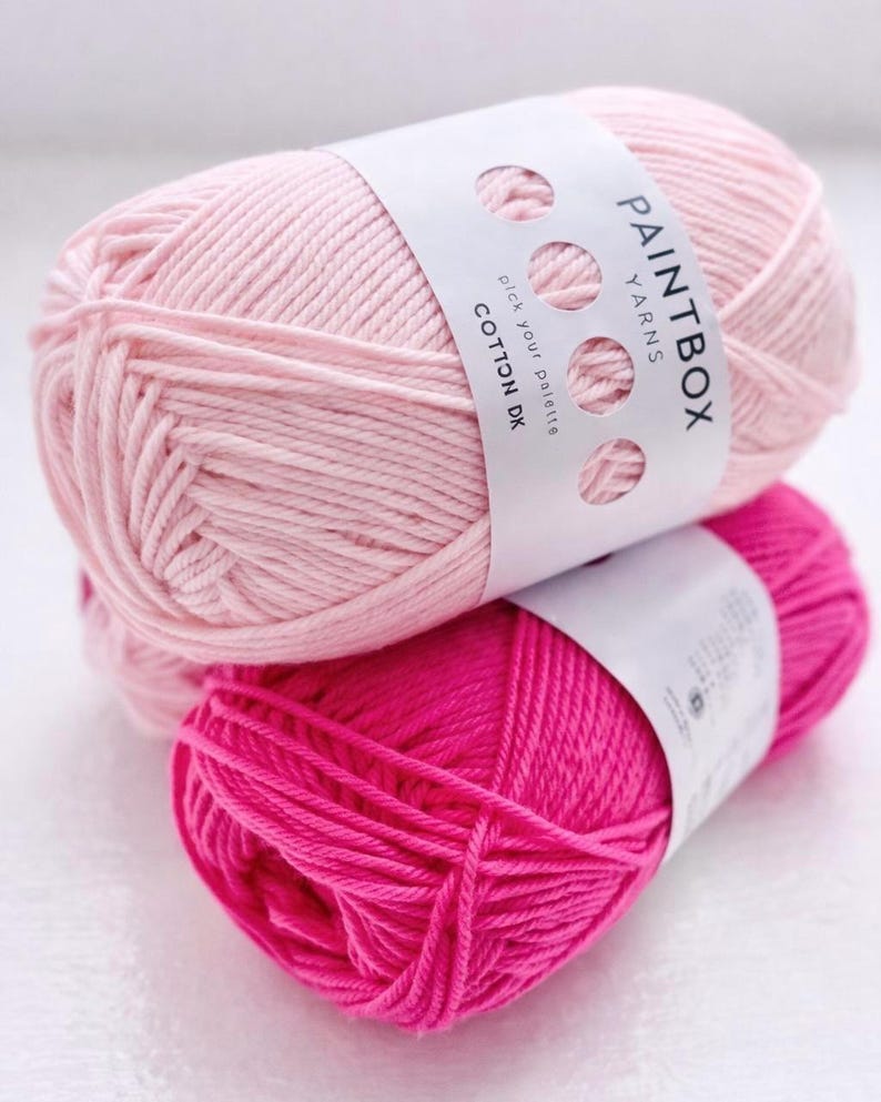 Paintbox 100 Percent Cotton DK Yarn 50g | Double Knitting | Knitting ...