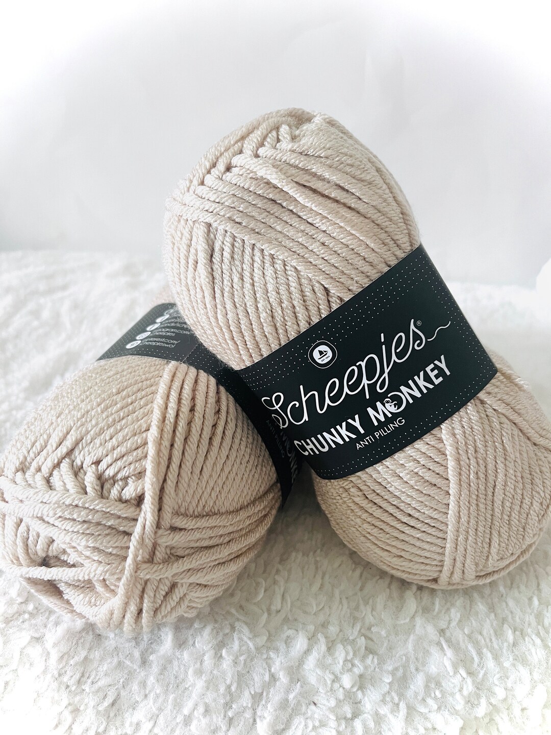 Scheepjes Chunky Monkey Supersoft Aran Worsted Weight Baby Safe Yarn ...
