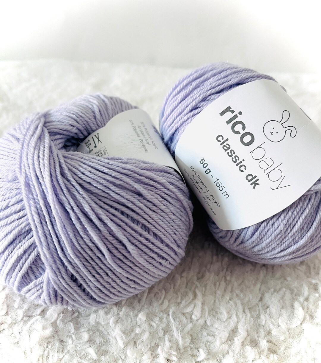 RICO BABY Classic Double Knitting 50g Knitting Crochet Amigurumi Yarn ...