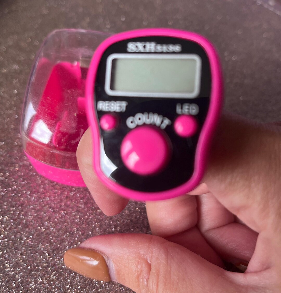 Knit Counter Knitting Crochet Stitch Marker Row Counter Finger Digital ...