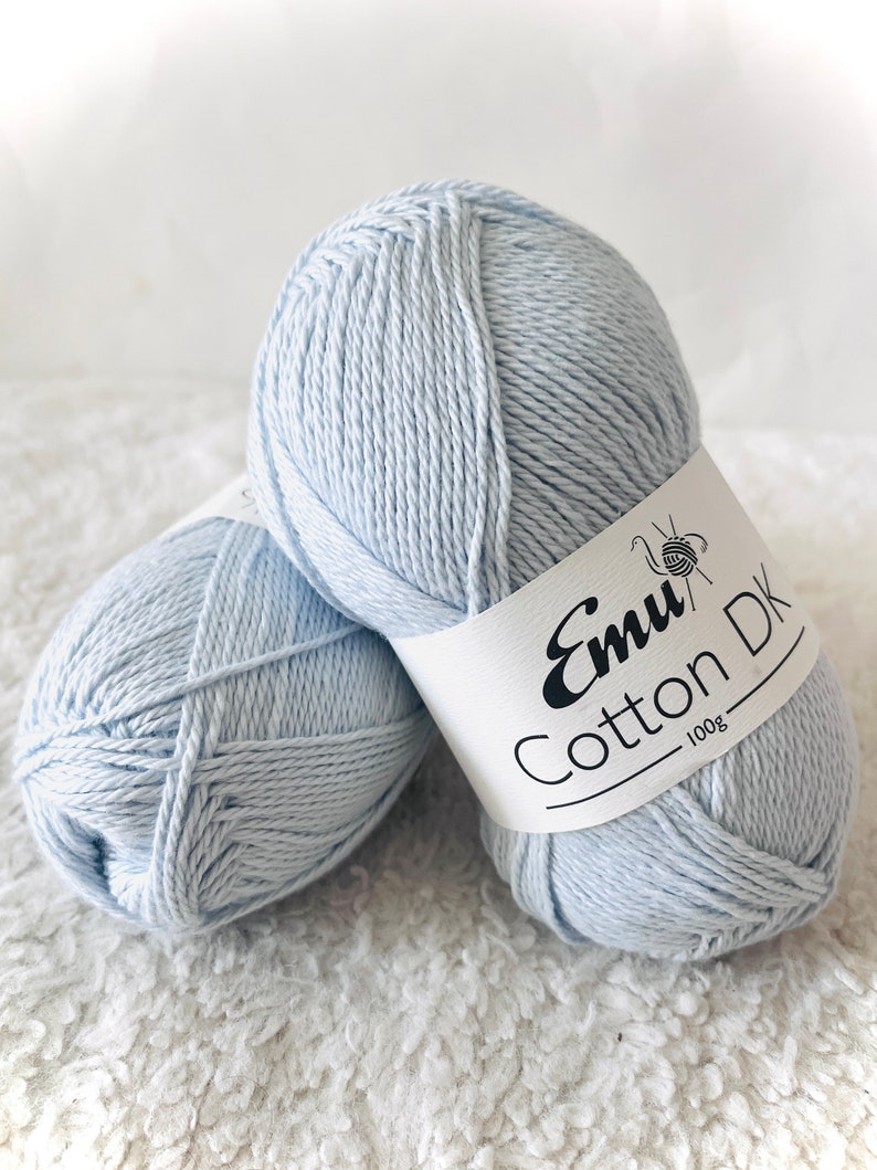 Emu 100% Cotton Double Knitting Premium Quality Yarn Super Soft Smooth ...