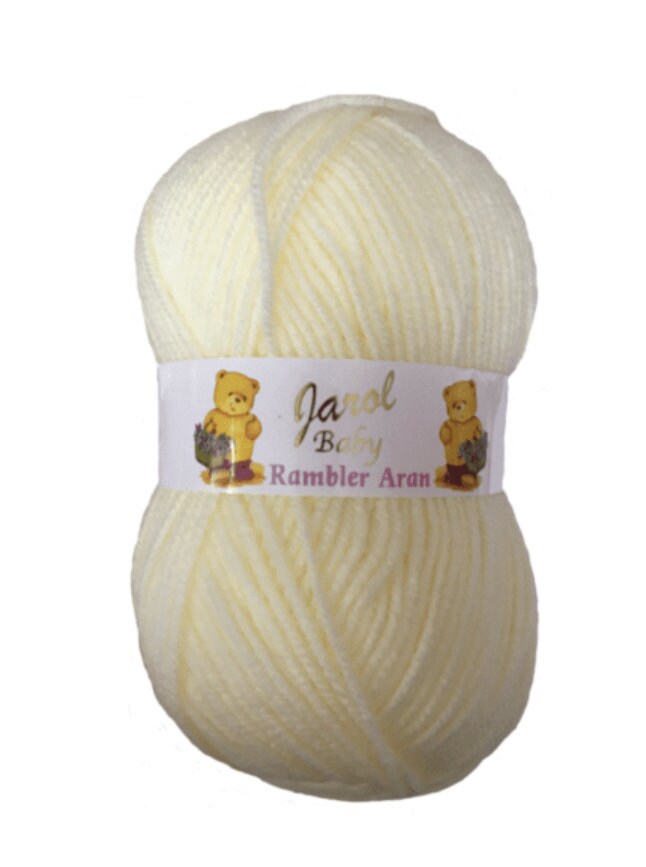 JAROL Baby Rambler Aran Worsted Weight 100g Soft Yarn Baby Safe ...