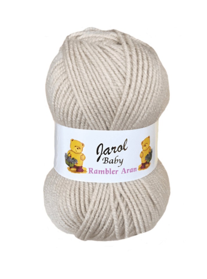 JAROL Baby Rambler Aran Worsted Weight 100g Soft Yarn Baby Safe ...