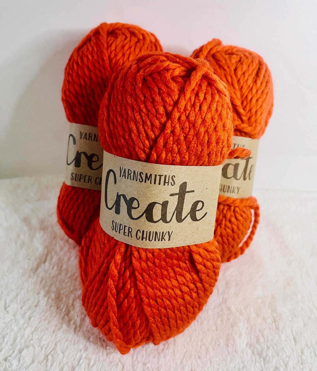 Yarnsmiths 100g Super Chunky Bulky Supersoft Acrylic Yarn Smooth Baby ...