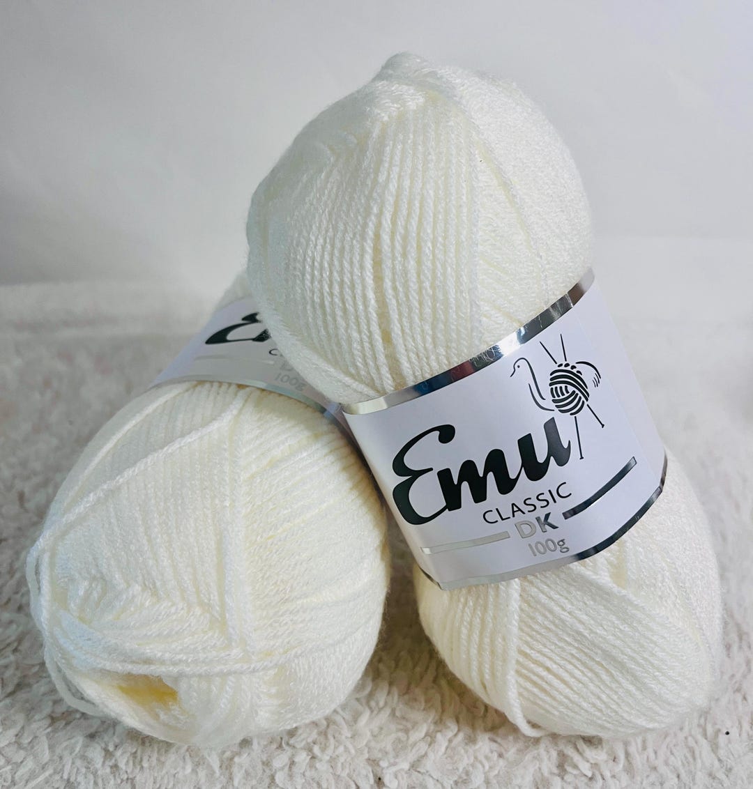 Emu Classic Double Knit 100g Crochet Amigurumi Yarn Baby Safe Newborn ...