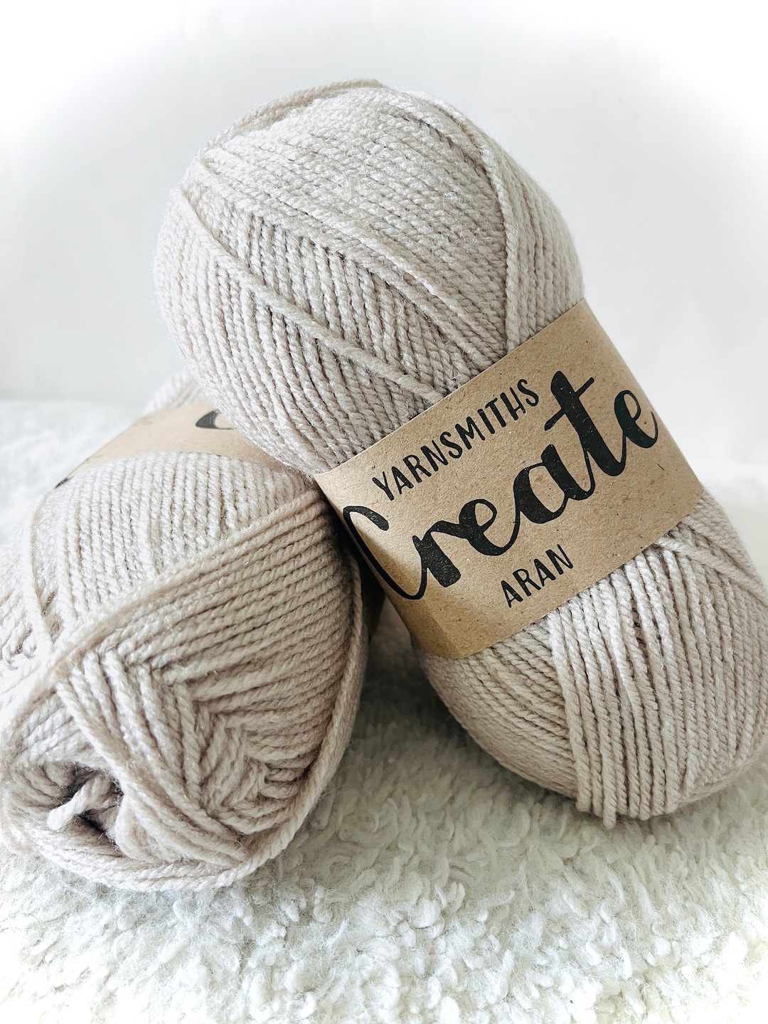Yarnsmiths Create 100g Aran Worsted Weight Smooth Yarn Itch Free Non ...