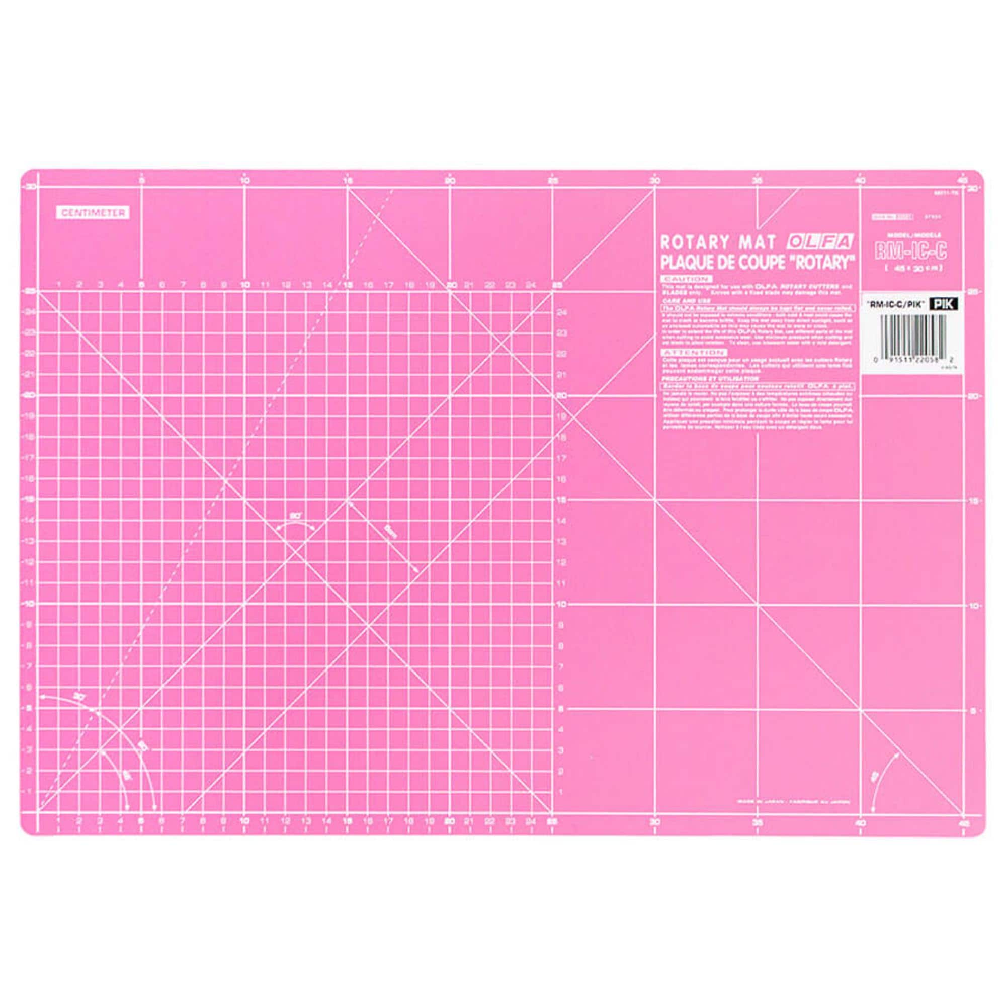 OLFA Double Sided Self-healing Cutting Mat – Pink 12" X 18" - Etsy