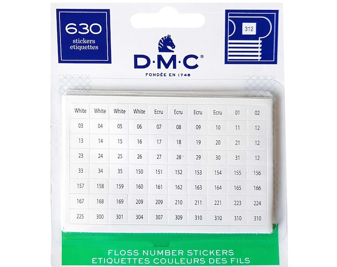 DMC Floss Number & Color Chart PDF Download - Etsy Canada