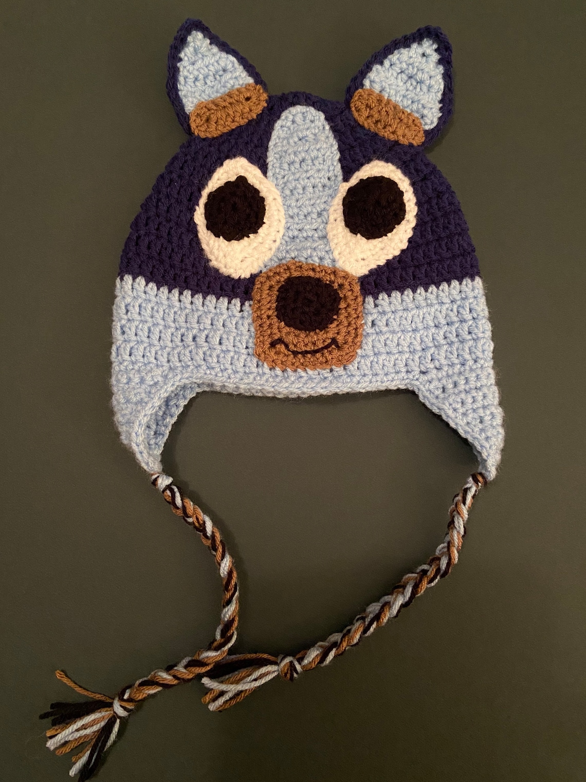 Bluey Crocheted Hat Bingo Crocheted Hat Toddler Hat - Etsy