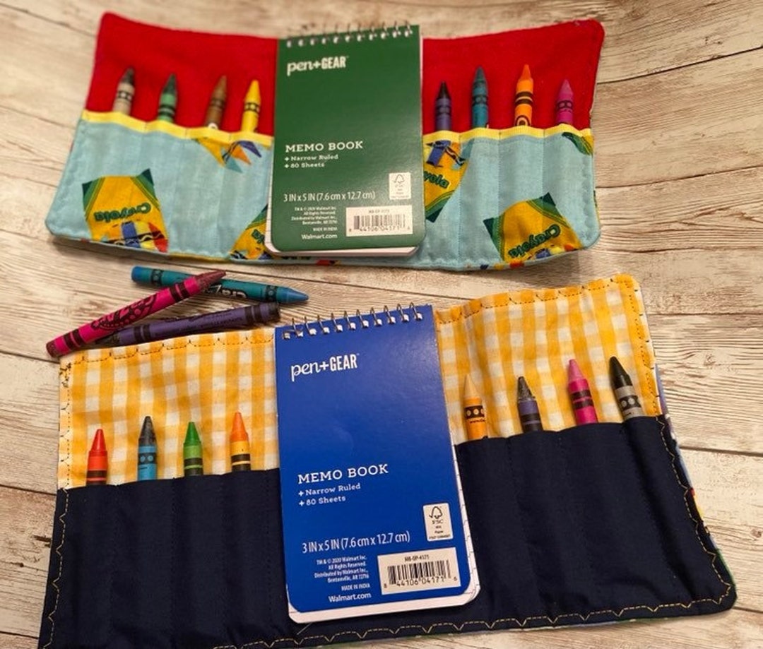 Crayon Wallet | Kids Activity Book | Crayon Holder | Quiet Activity ...