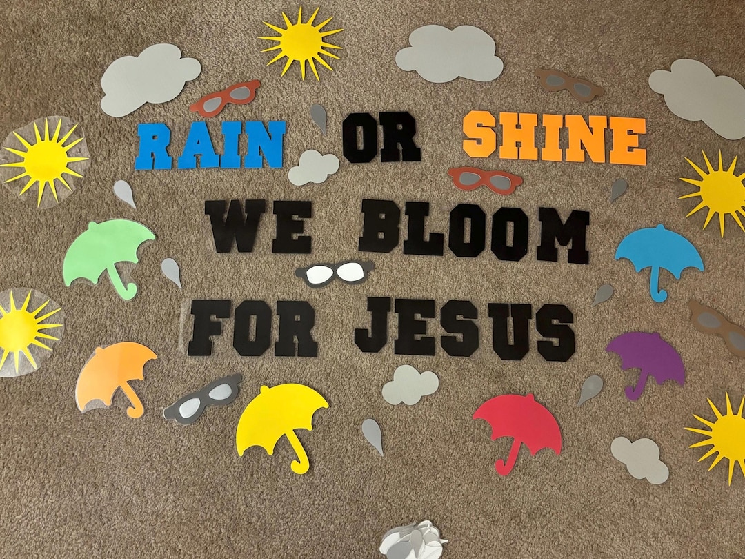 Rain or Shine Bulletin Board: Christian Classroom Decor (preowned) - Etsy