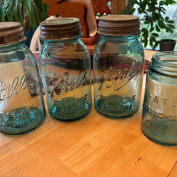 Blue Jars - Etsy